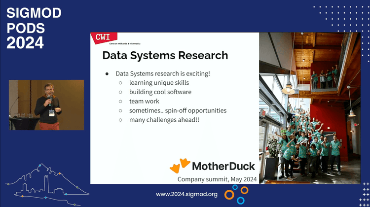 Reflections on SIGMOD/PODS 2024: Insights and Highlights - MotherDuck Blog
