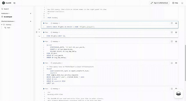 Meet the New DuckDB Local UI: Analyze Data Visually, Right Where It ...